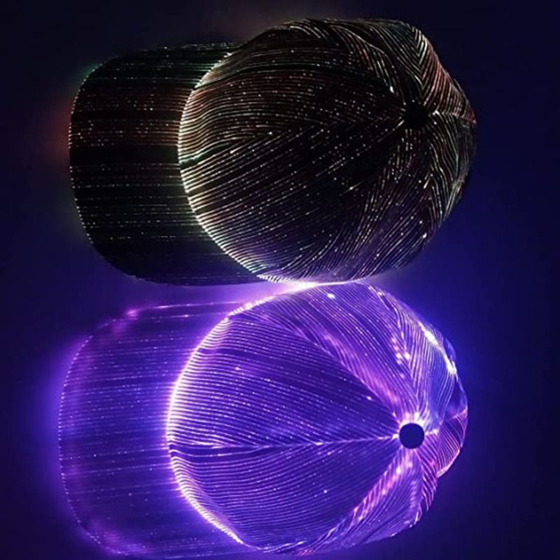 キャップ 帽子 野球帽 ベースボールキャップ 光る帽子 光るキャップ