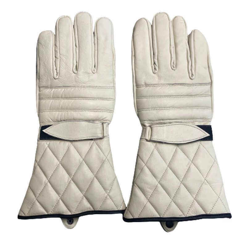 タッチパネル対応 山羊革防水ガントレット ニューアイボリー（冬用）シンサレート ダイヤステッチ ゴートスキン ライディンググローブ 透湿防水 HGG-08W-IV2 - メルカリ