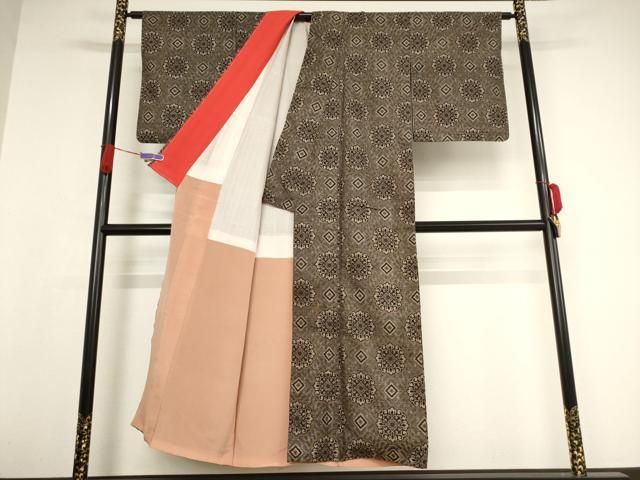 平和屋着物○本場大島紬 龍郷絣 花菱文 正絹 逸品 AAAW5281br - メルカリ