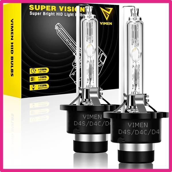 Size:D4S/D4C/D4_Color:6000K VIMEN ヘッドライト D4S HID バルブ 純正交換用 6000K 35W 車検 ...