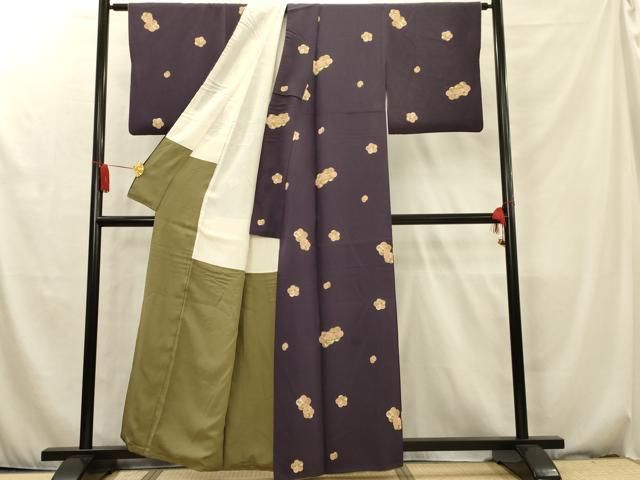 平和屋着物□上質な小紋 舞花文 正絹 逸品 AAAW6388cs