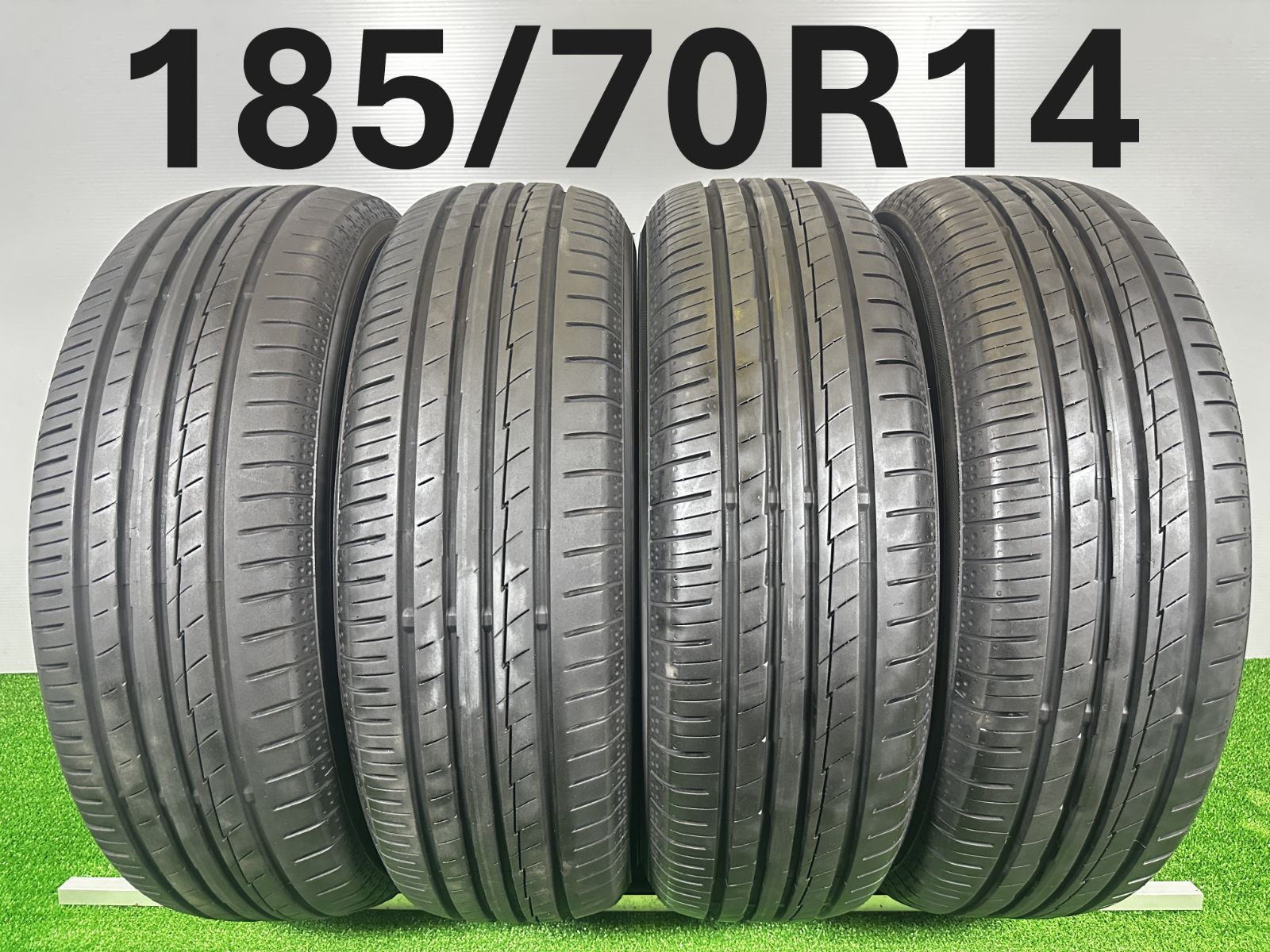 送料無料★185/70R14 ヨコハマ AE50 2021年製 4本 夏タイヤ ノーマル 中古 TA427 - メルカリ
