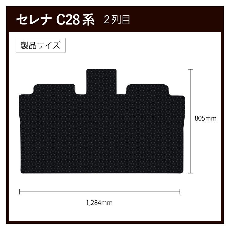 フロアシート セレナ C28 2列目 フロアマットカバー SF-4136 - メルカリ