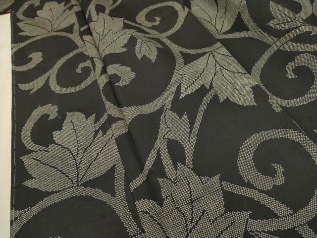 平和屋着物○本場大島紬 更紗花唐草文 正絹 逸品 未使用 CAAY8046gh