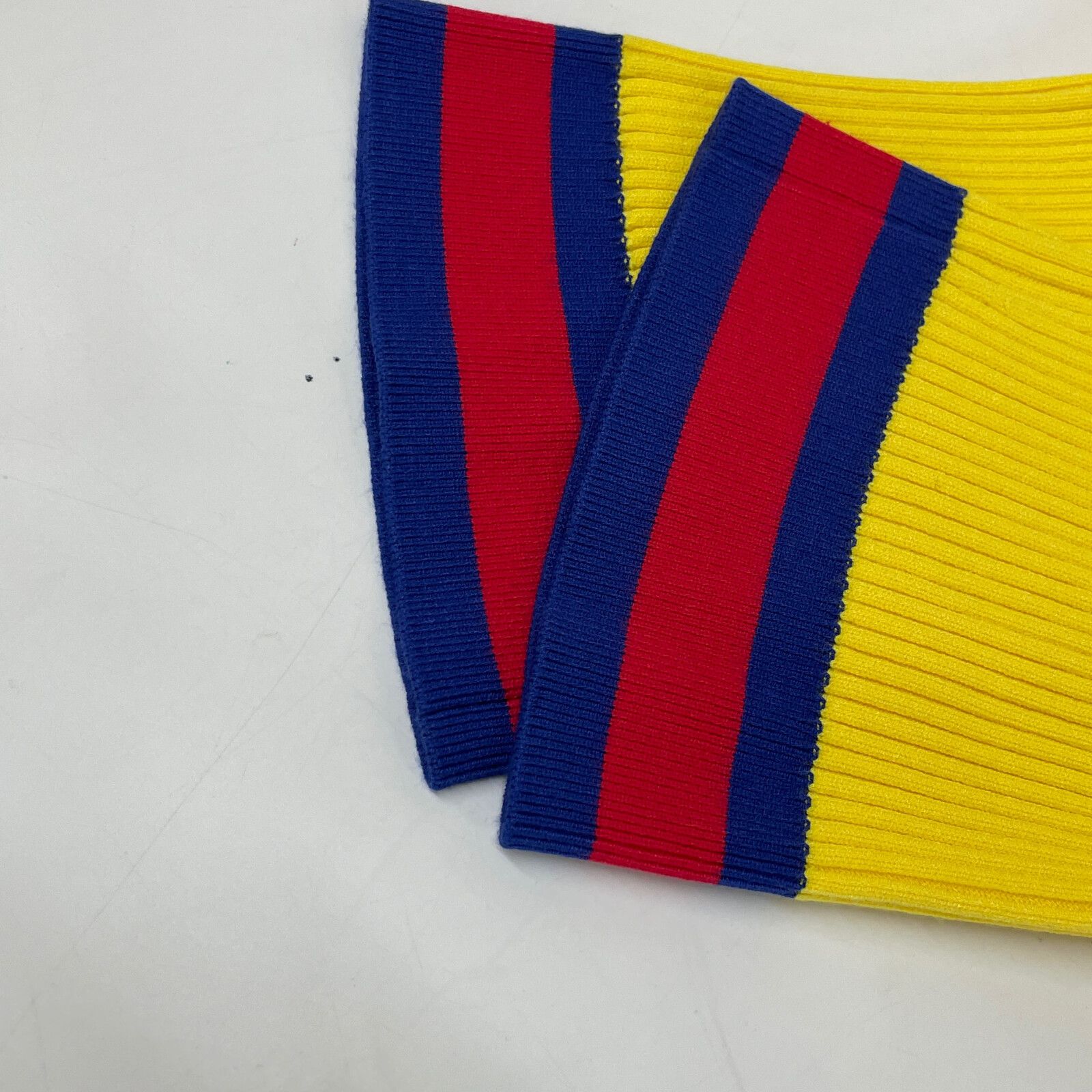 GUCCI グッチ 739825 ｲｴﾛｰ Stretch viscose short with Web ﾆｯﾄｼｮｰﾄﾊﾟﾝﾂ XS