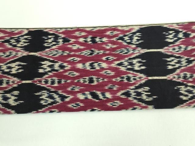 平和屋着物□極上 京都染織メーカー・貴久樹謹製 イカット 綿 全通柄