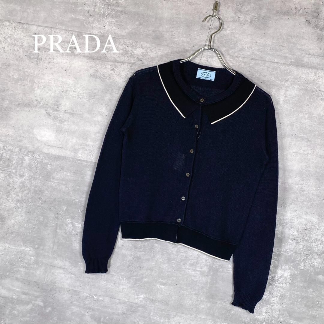 PRADA』プラダ (36) カシミヤ混 ポロ ニットカーディガン - メルカリ