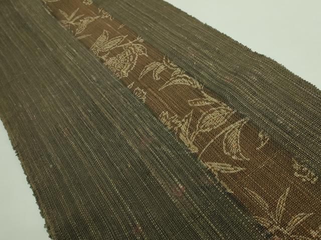 平和屋着物□極上 夏物 染織の名門 しょうざん 生紬 八寸名古屋帯