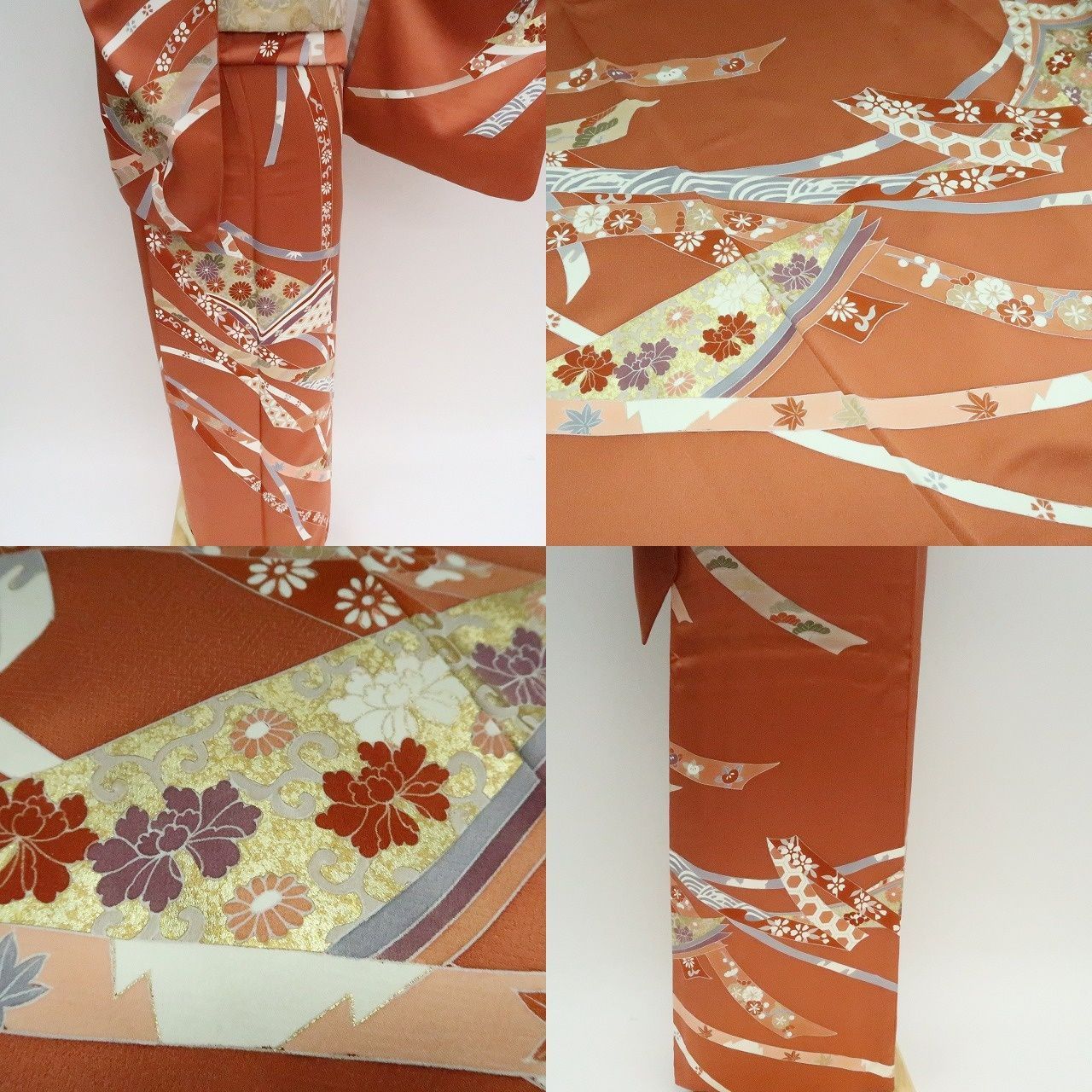 平和屋着物○訪問着 作家物 林川信夫 花尽くし 正絹 逸品 AABC6008ph