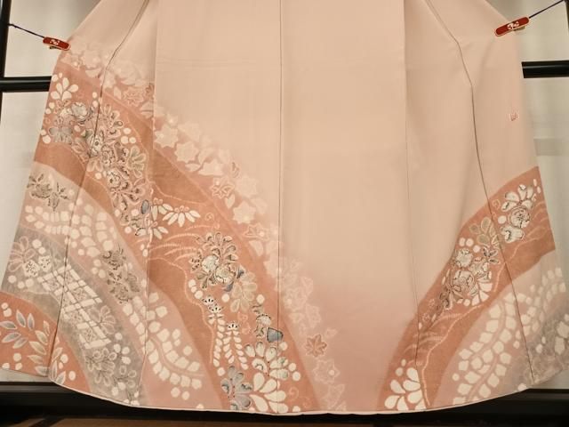 平和屋着物○十日町 名門 滝泰謹製 訪問着 辻が花 絞り 暈し染め 金彩