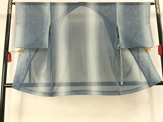 平和屋着物▽道中着 スリーシーズン 春夏秋 塵除け 霞文 正絹 逸品