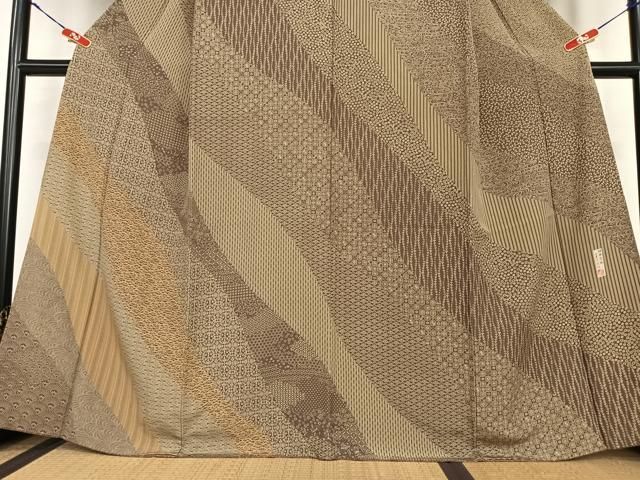 平和屋着物○伊勢型紙 一尾欣樹彫り 訪問着 吉祥文 ますいわ屋扱い