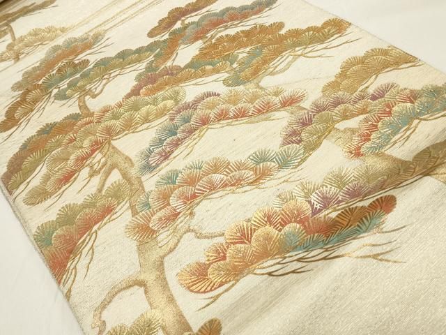 平和屋着物◎太鼓柄袋帯 松文 金銀彩 正絹 逸品 CAAW9461qe - メルカリ