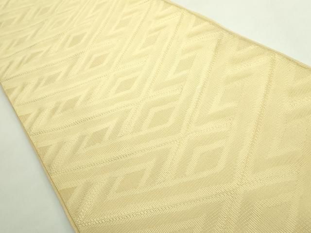 平和屋本店□最高級 人間国宝 北村武資 繧繝織 組井筒 六通柄袋帯 卵色