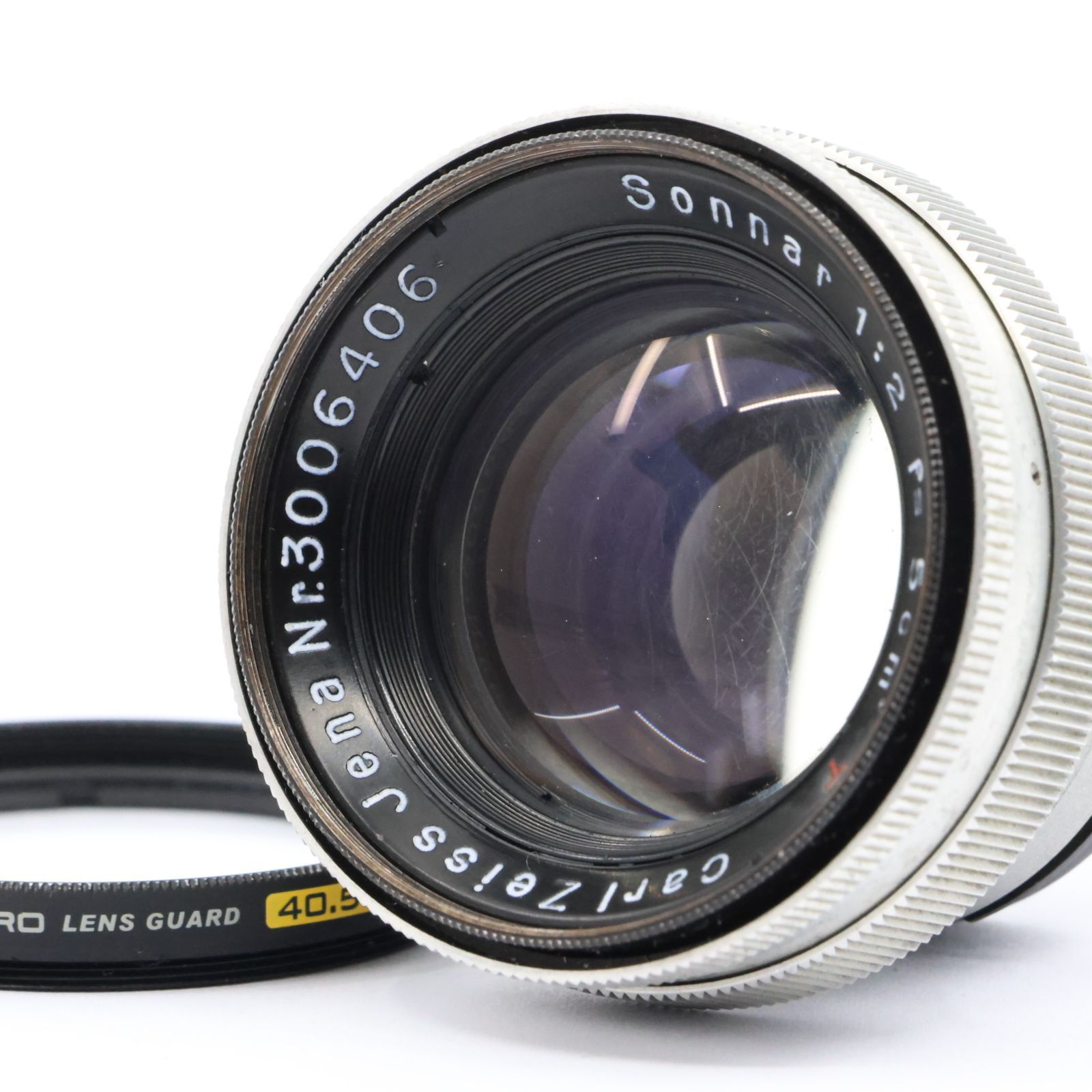 Car Zeiss Jena Sonnar 5cm F2 T 50mm 旧コンタックスマウント Contax 単焦点レンズ 並品 完動 保証付 ...