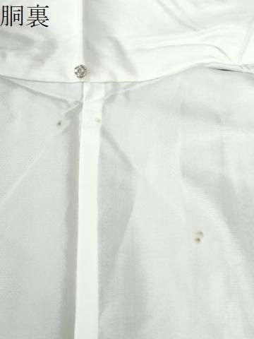 平和屋着物○本場大島紬 白大島 9マルキ 古代染色純植物染 立涌吉祥文