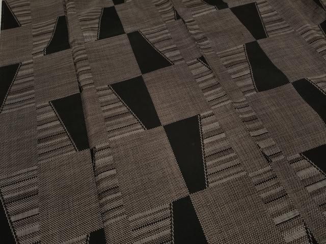 平和屋着物○本場大島紬 7マルキ 泥染め 吉祥文 西恵子作 証紙付き