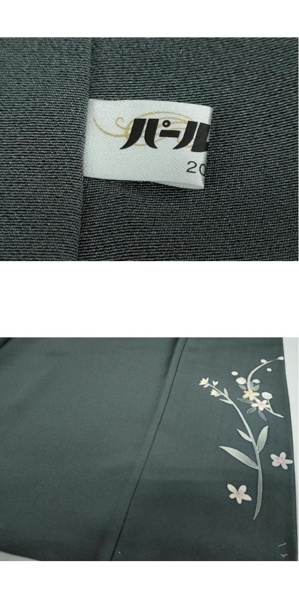 平和屋着物○本加賀友禅作家 松嶋由美 訪問着 草花文 正絹 逸品 未使用