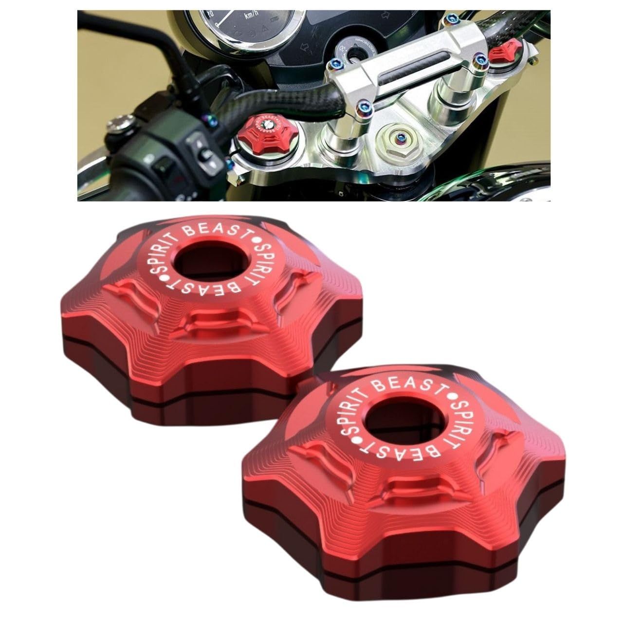 特価商品 [SEVEN EBISU] Z900RS カスタム フロントフォーク トップ キャップ カバー パーツ 左右セット バイク ...