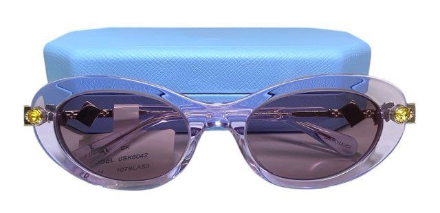 未使用 スワロフスキー サングラス オーバル SK6042 クリスタル クリア