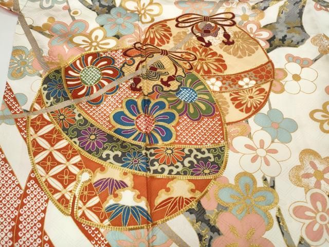 平和屋着物○十日町老舗ブランド 吉澤友禅 吾妻徳穂 訪問着 駒刺繍