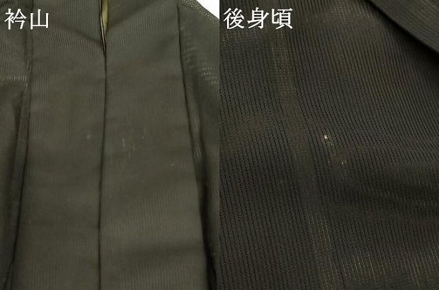 平和屋着物＊夏物 訪問着 縦絽 駒 金彩 洗える着物 AABC3473jd