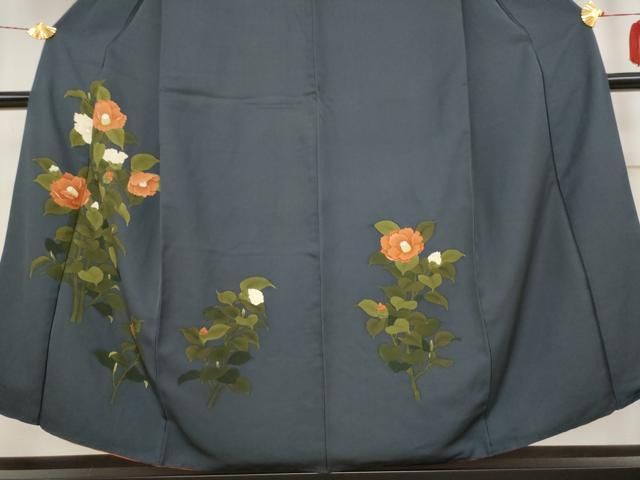 平和屋着物□訪問着 手描き 草花文 正絹 逸品 AABC2919st 平和屋着物＊