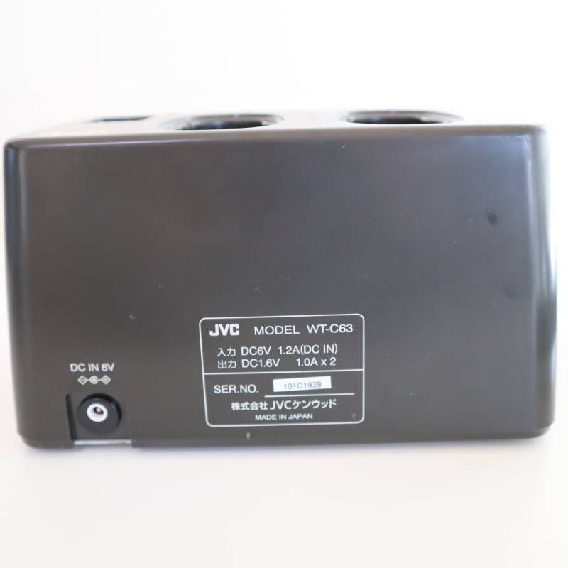 JVC ワイヤレスマイク 充電器 WT-C63 セット 充電ランプ点灯確認済み