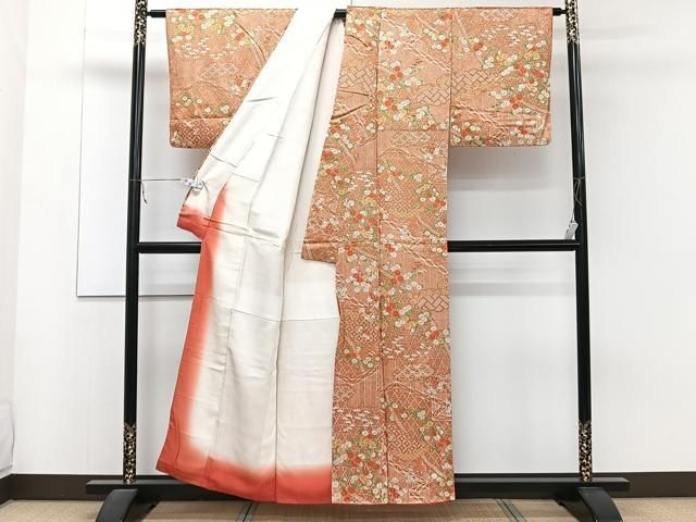 平和屋着物□上質な小紋 籬花文 金彩 正絹 逸品 CAAZ9234xi - メルカリ