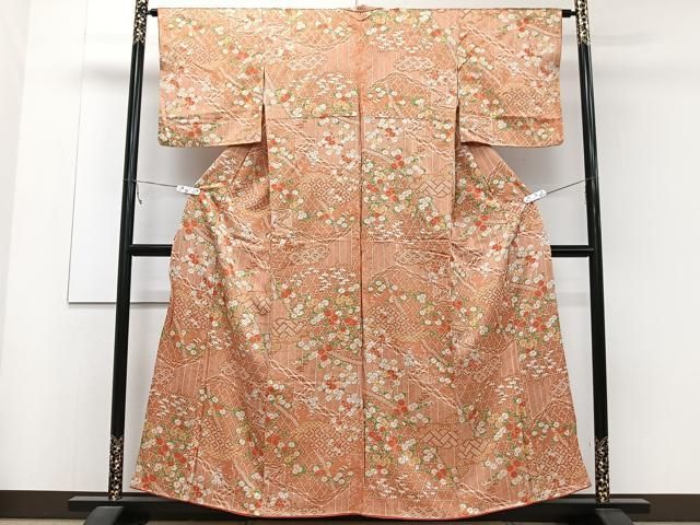 平和屋着物□上質な小紋 籬花文 金彩 正絹 逸品 CAAZ9234xi - メルカリ