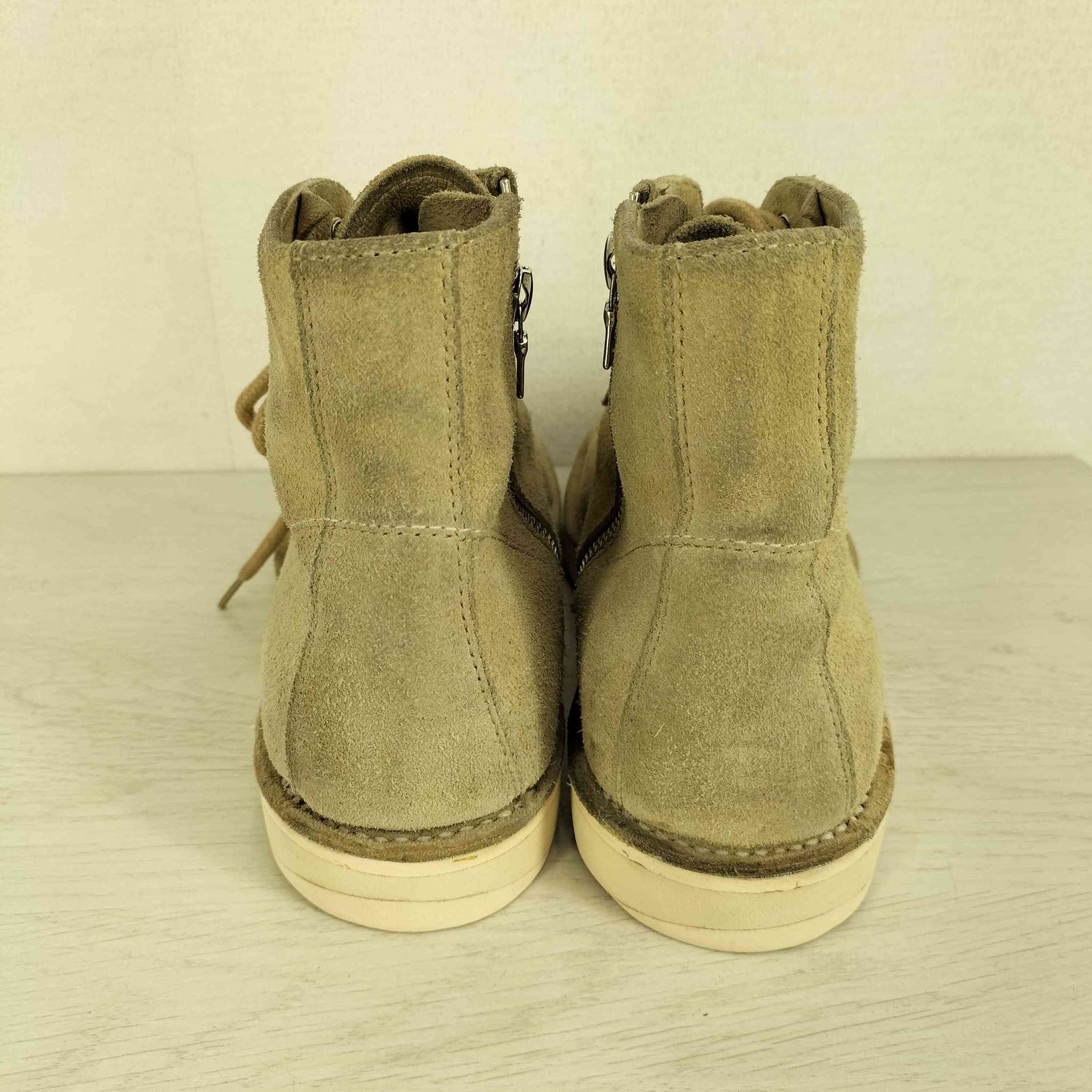 ソフネット SOPHNET. HOLE ZIP UP WORK BOOTS サイドジップ 牛革