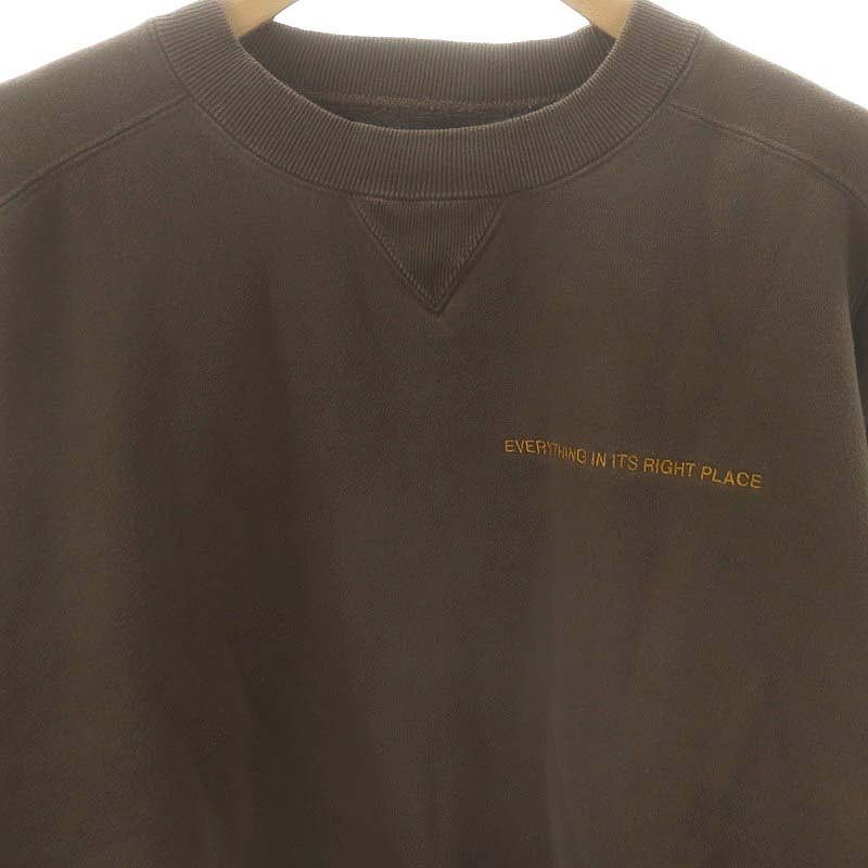 サカイ sacai 刺繍スウェットプルオーバー トレーナー 0 茶 /MI □OS