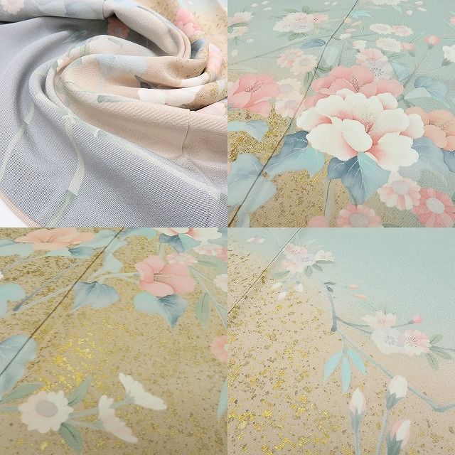 平和屋着物□極上 訪問着 流水文 暈し染め 金糸 逸品 未使用