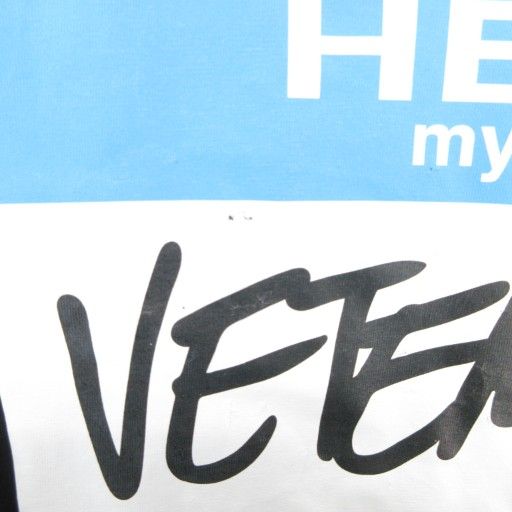 【中古】ヴェトモン ベトモン VETEMENTS LIMITED EDITION HELLO My Name Is Tシャツ M 半袖 ロゴ オーバーサイズ 黒 ヴェトモン ベトモン VETEMENTS LIMITED EDITION HELLO My Name Is T