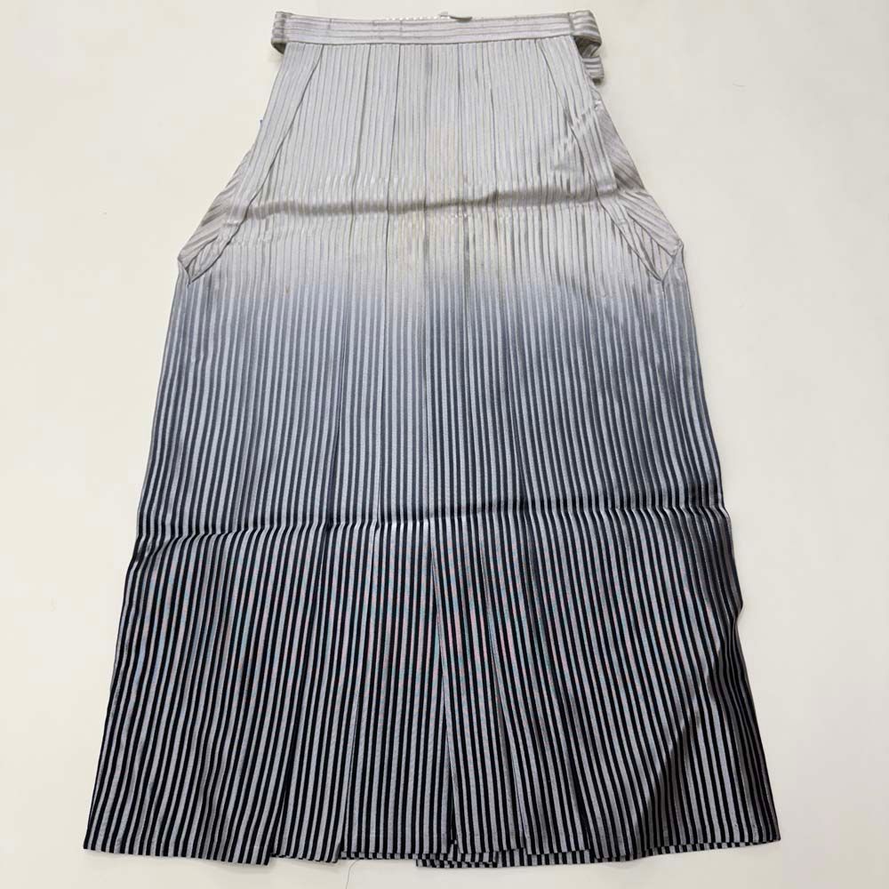 平和屋着物○男性 行灯袴 宝凰平 縞 寿峯作 反端