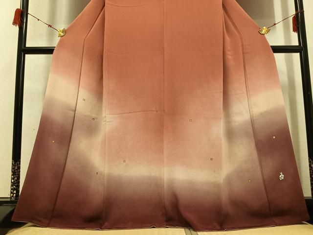 平和屋着物○極上 人形作家・ホリヒロシ 訪問着 霞箔散らし 暈し染め