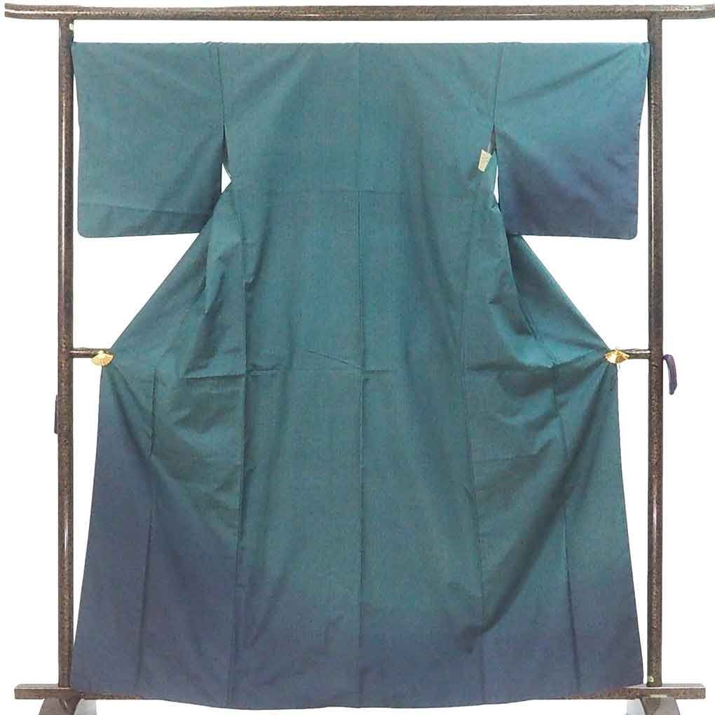 平和屋着物＊夏物 訪問着 絽 刺繍 蔦の葉芝文 暈し染め 正絹 逸品