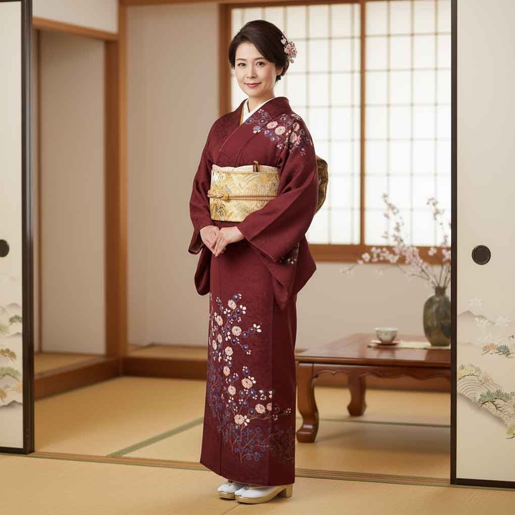 平和屋着物○高級染元 粋峰 林芳夫 京加賀友禅 訪問着 枝花文 暈し染め