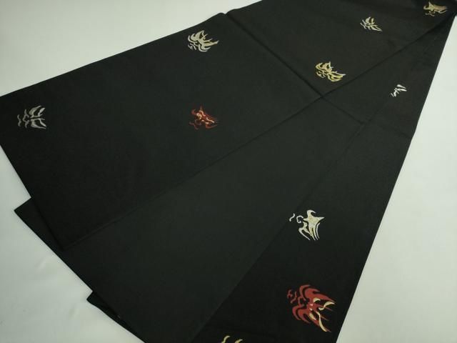 平和屋着物□極上 太鼓柄袋帯 総刺繍 鳥獣戯画 銀糸 逸品 DZAA7227kh5