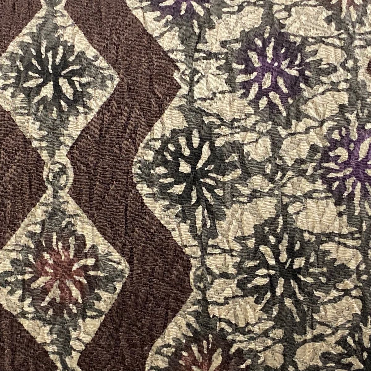 平和屋着物○名門 藤娘きぬたや・総絞り 九寸名古屋帯 正倉院花文 黒地