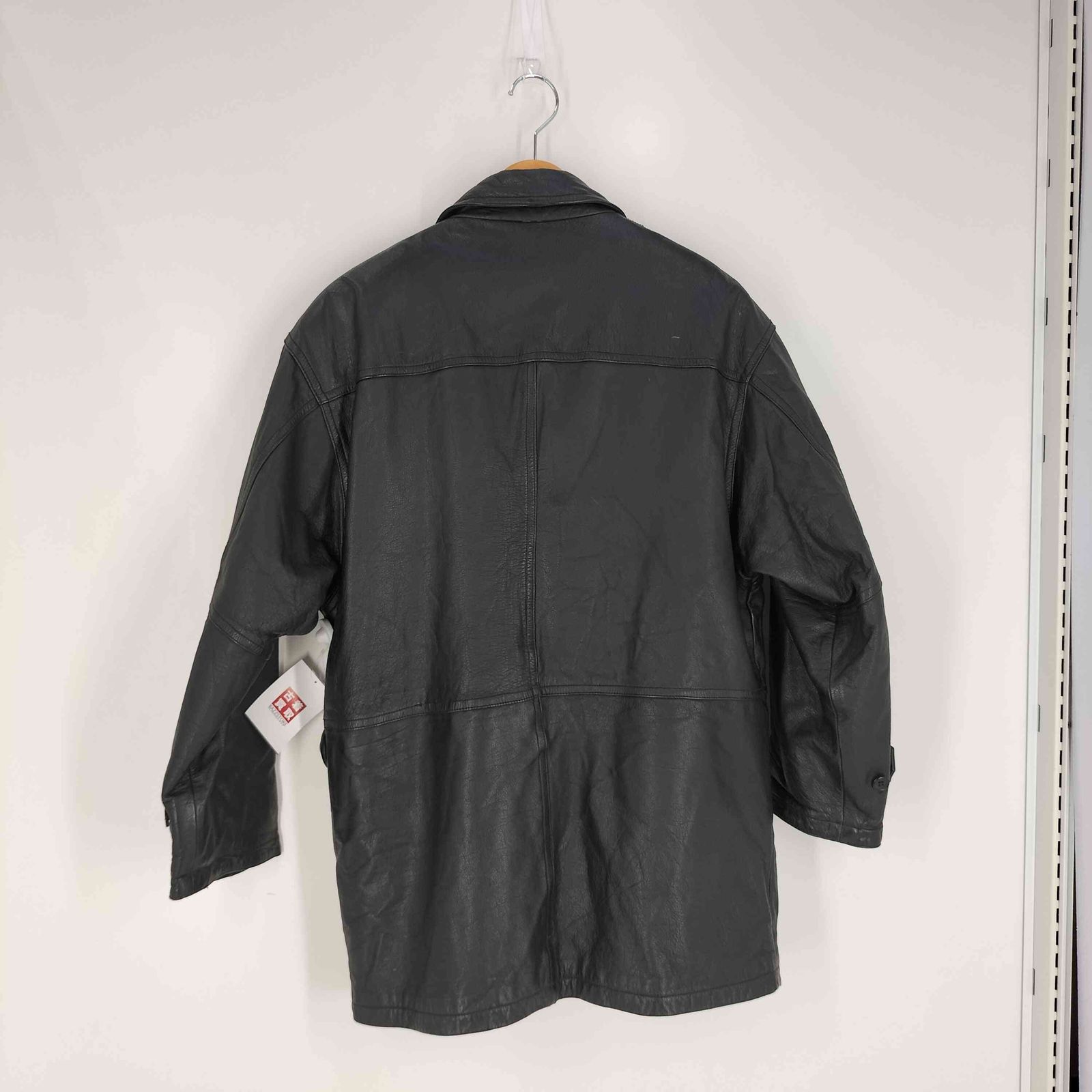 ユーズドフルギ USED古着 裏地キルティング カウレザー コート メンズ