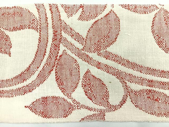 平和屋着物◎八寸名古屋帯 紬地 蔦の葉文 正絹 逸品 CAAY5589nb - メルカリ