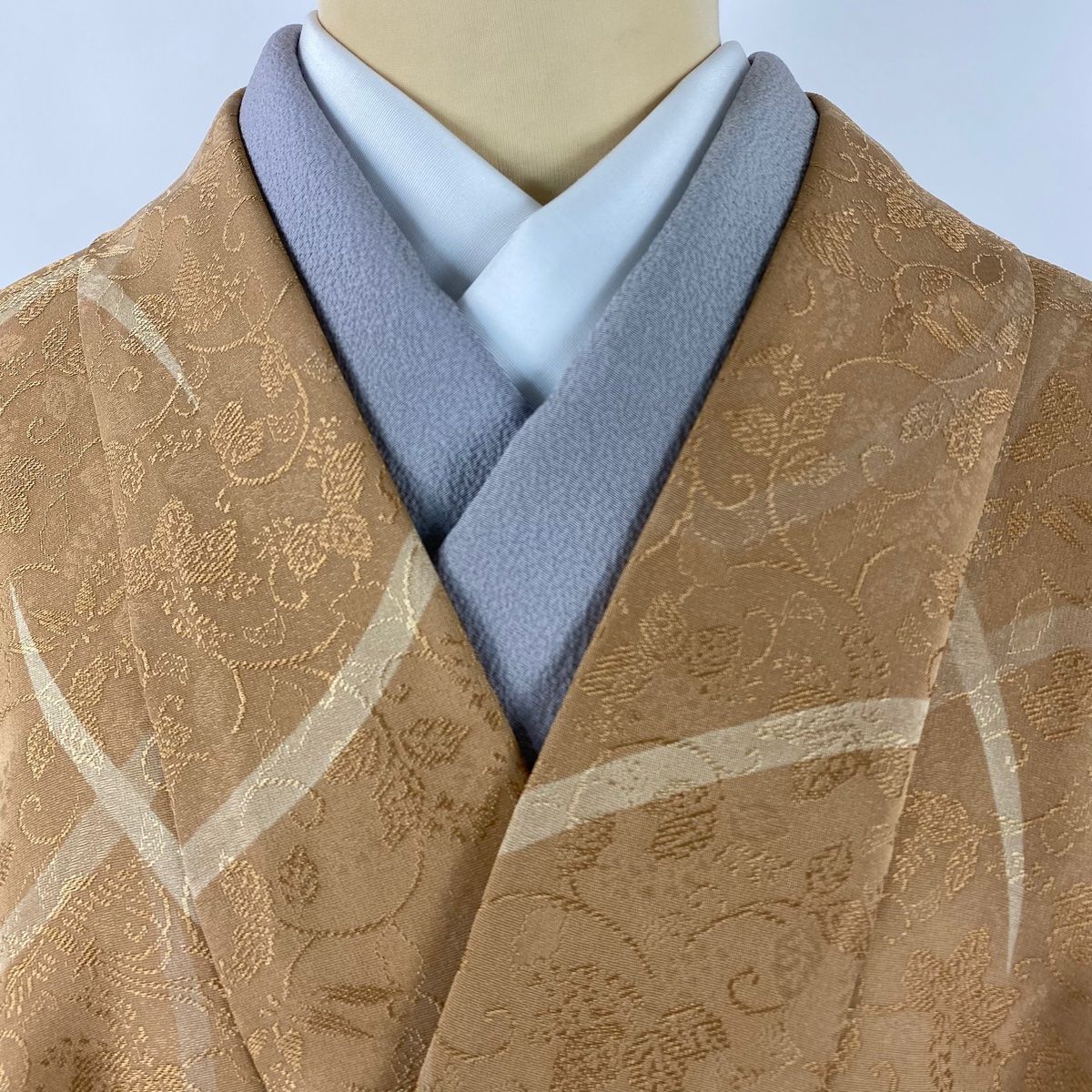 平和屋着物□極上 道中着 ロング丈 洛遊庵 間道 逸品 DZAB0845kh5 2025