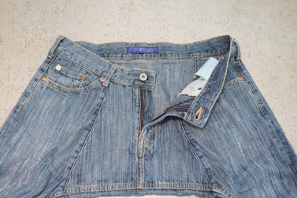 05SS JUNYA WATANABE MAN ジュンヤワタナベ コムデギャルソン マン スラブ デニム パンツ ジーンズ ボトムス AD2004 WO-P022 青 S 1030P★4 - メルカリ