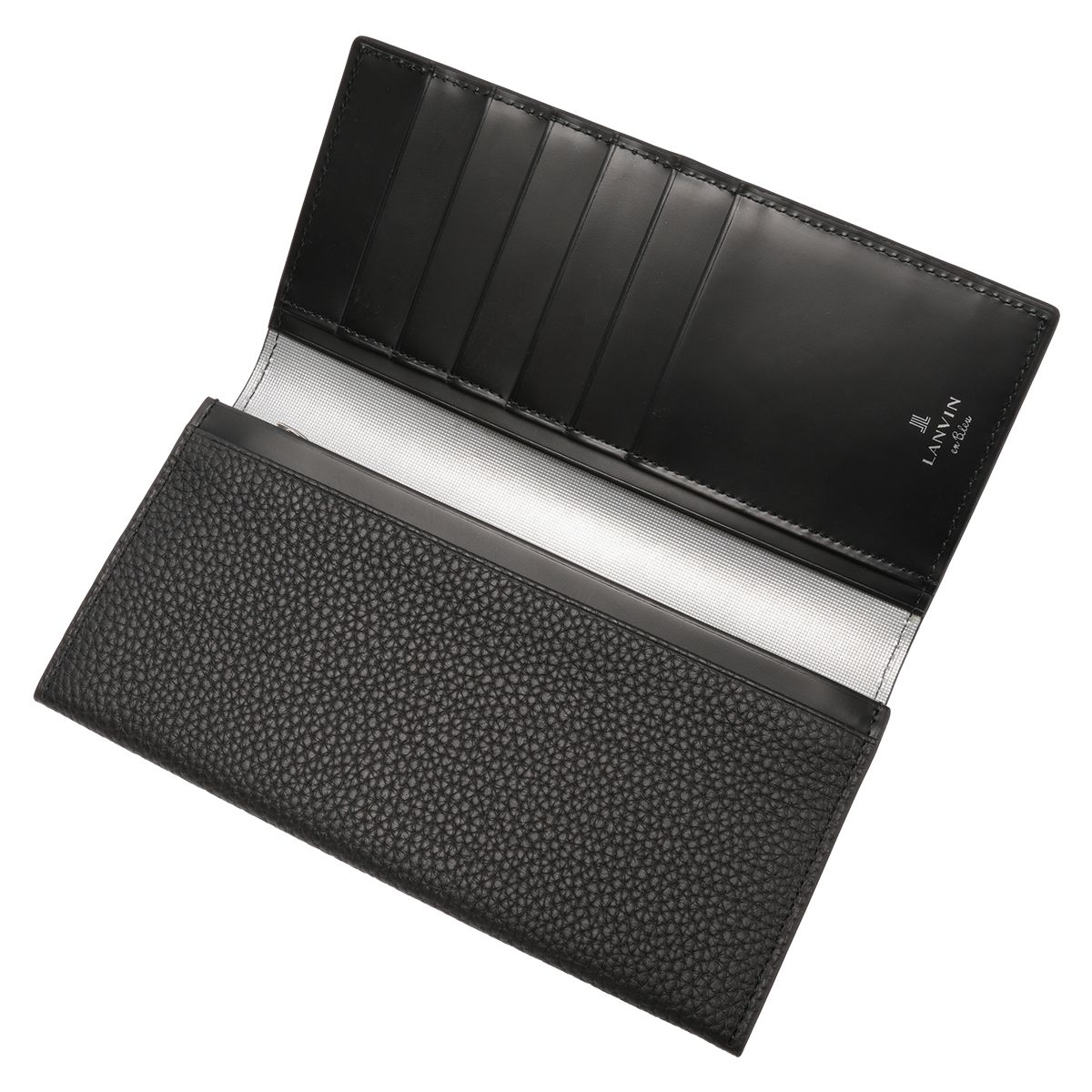 ランバンオンブルー モル 長財布 本革 シュリンクレザー メンズ