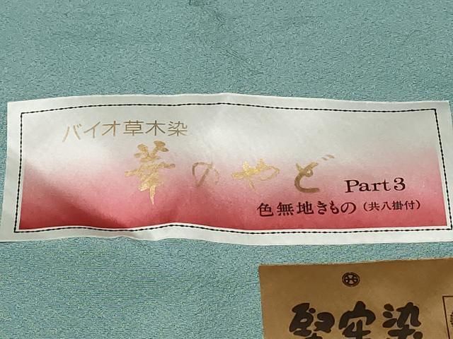 平和屋着物□上質な色無地 草木染 堅牢染 華のやど 港鼠色 反端付き