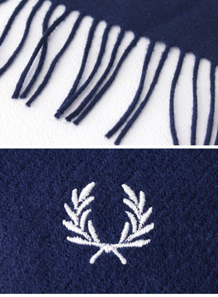 フレッドペリー FRED PERRY ラムウールスカーフ マフラー C4126 メンズ