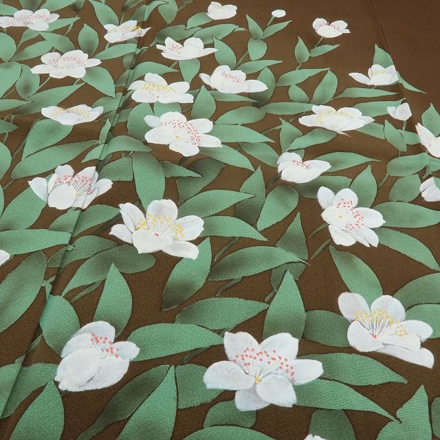 平和屋着物○訪問着 刺繍 雪輪文 金糸 ロング丈 正絹 逸品 AABD3934ph