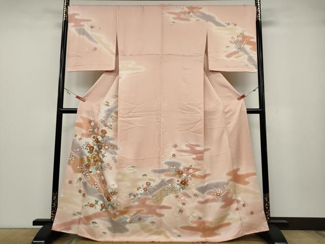 平和屋着物○創業460年・千總 訪問着 吉祥草花文 暈し染め 金彩 正絹