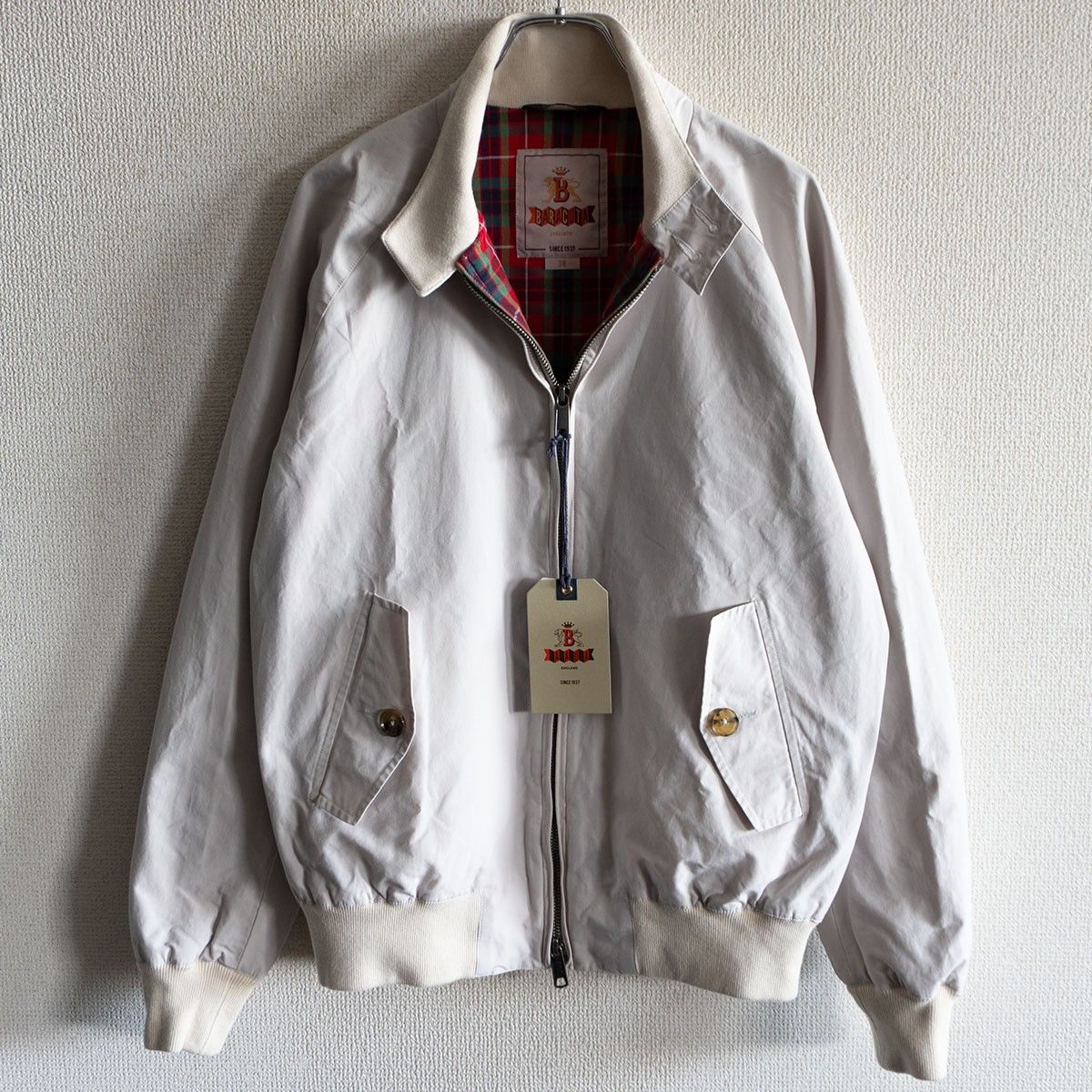 【極美品】 BARACUTA 【G9 スウィングトップ ハリントンジャケット】 38 バラクータ ミスト イングランド製 25110282 ...
